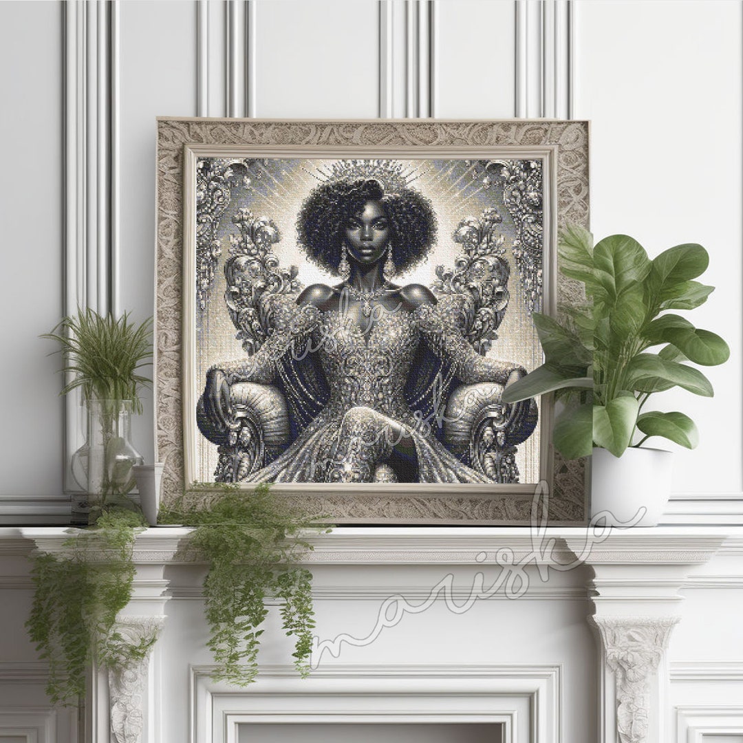 Cross Stitch Pattern African Lady Pattern Modern Woman PDF Counted ...