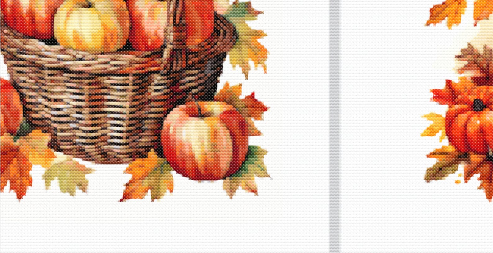 Cross Stitch Pattern Autumn Set of Four PDF Harvesting Full Coverage ...