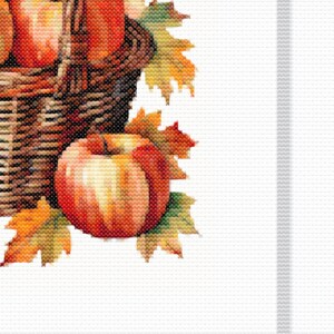 Cross Stitch Pattern Autumn Set of Four PDF Harvesting Full Coverage ...
