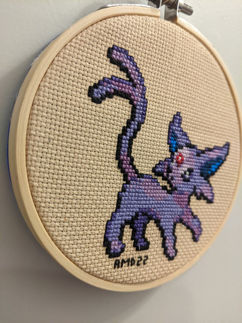 Eeveelution Cross-stitch: Espeon - Etsy