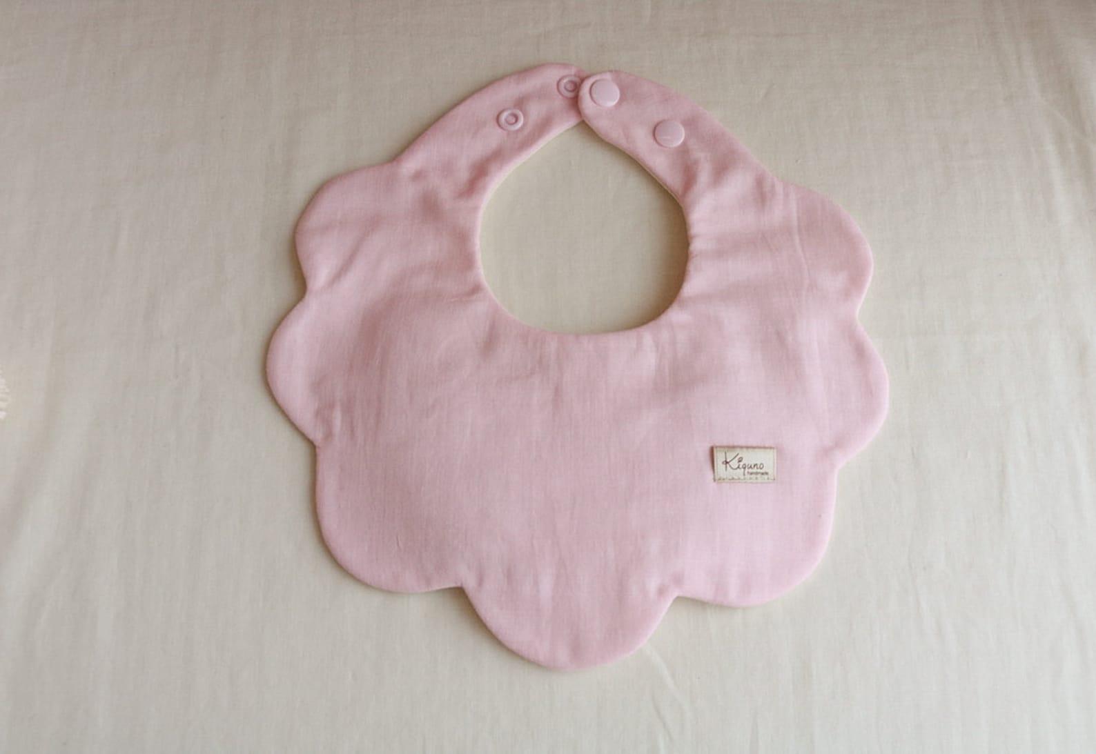 Baby Pink Scalloped Bib New Baby Gift Dribble Bibs for - Etsy