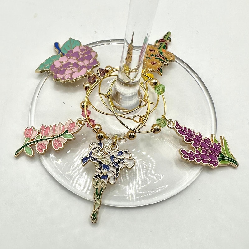 Wine Glass Charms - Etsy Australia