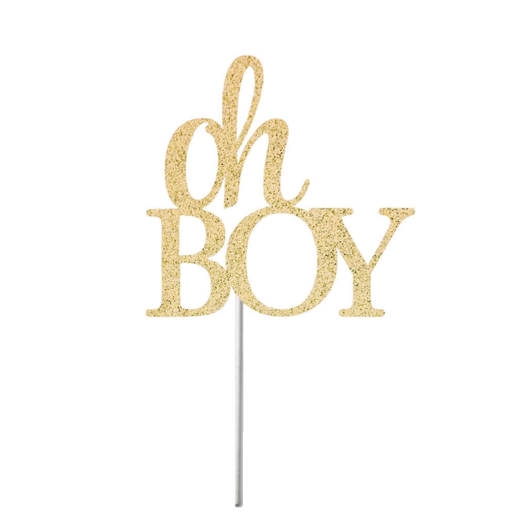 Oh Boy Baby Cake Topper, Baby Party, Baby Sprinkle, Baby Shower, New ...