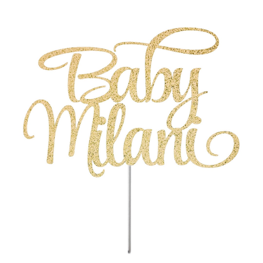 Personalized Name Baby Cake Topper, Baby 1st Birthday, Baby Shower ...