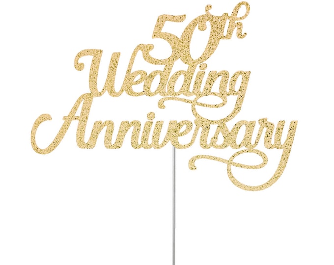 Happy Anniversary Cake Topper Anniversary Topper Wedding - Etsy