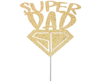 Number 1 Dad Cake Topper Dad Birthday Topper Grandfather - Etsy