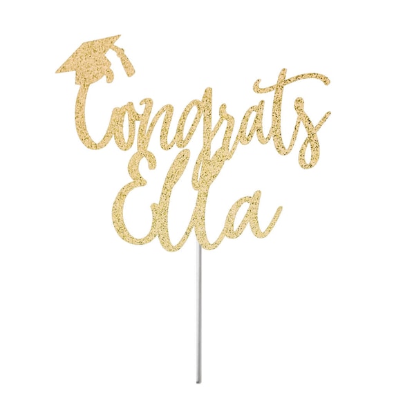 Personalized Name Graduation Custom Cake Topper Grad Party - Etsy