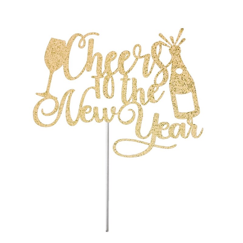 New Year Cake Topper - Etsy
