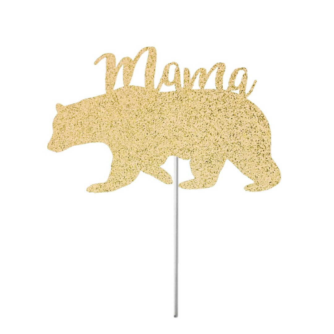 Mama Bear Cake Topper, Mother Cake Topper, Bear Animal Cake Topper ...