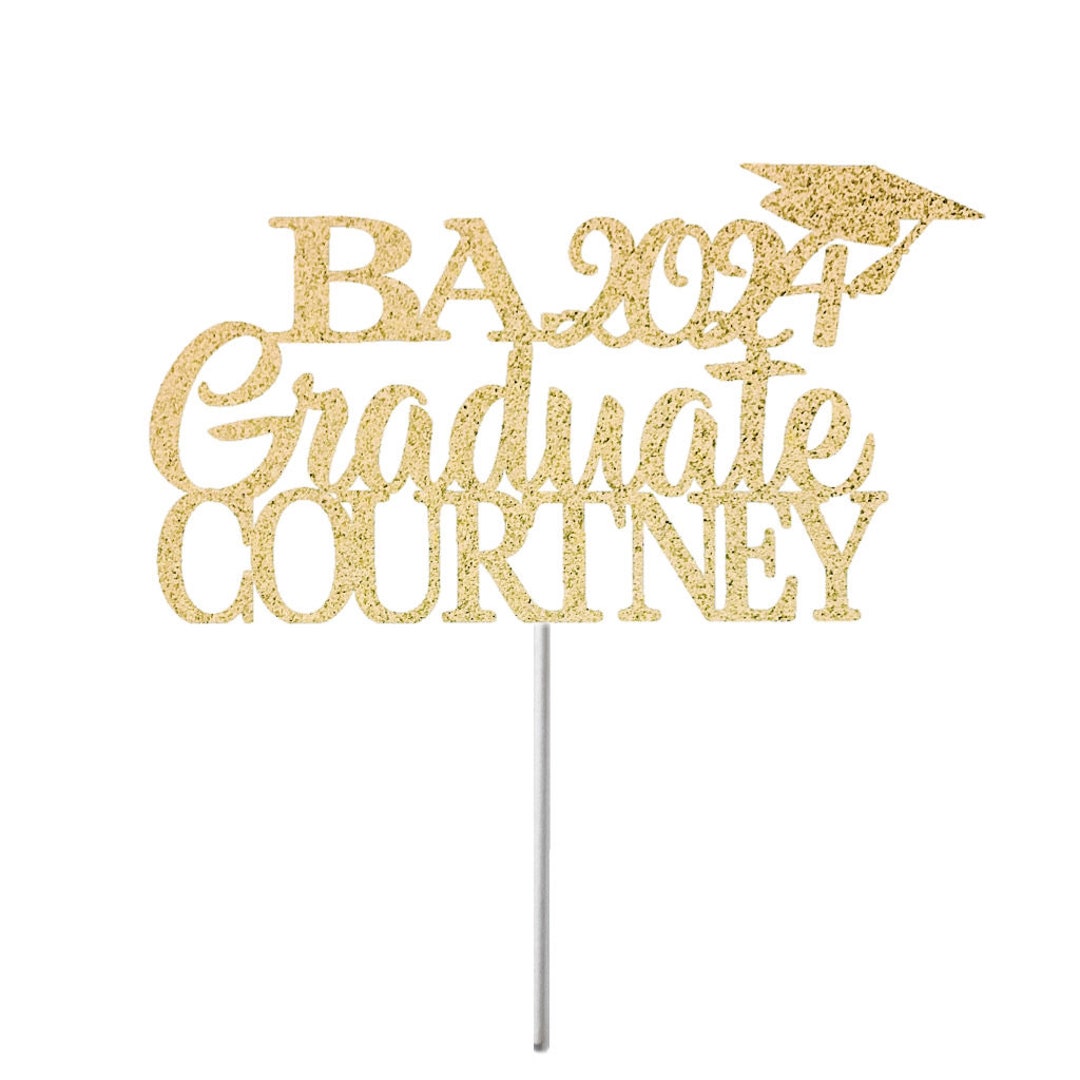 Topper de graduación BA personalizado 2024, Topper de graduación 2024 ...