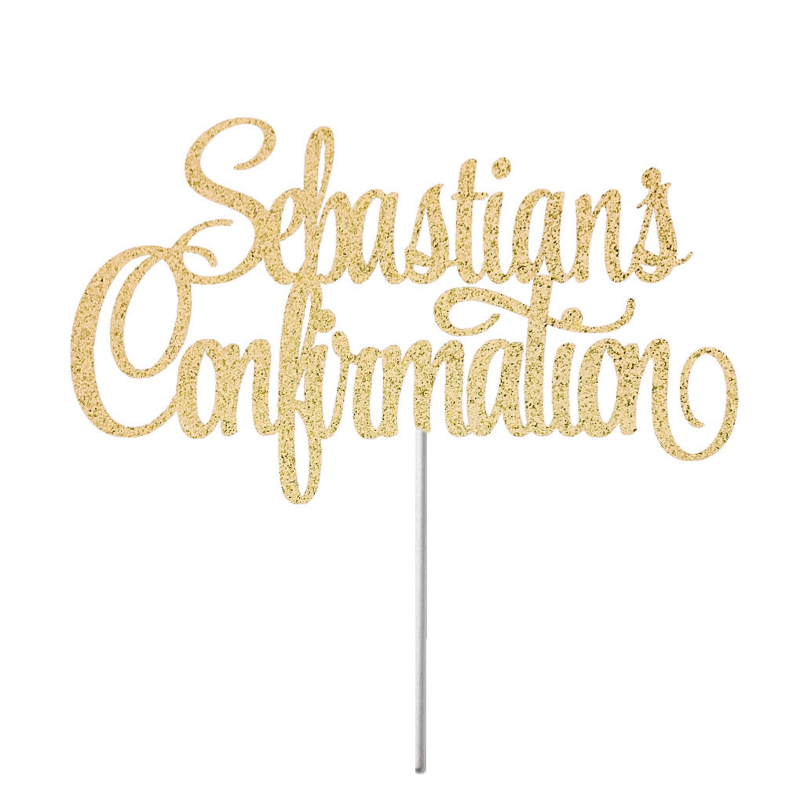 Personalized Name Confirmation Cake Topper, Confirmation Topper ...