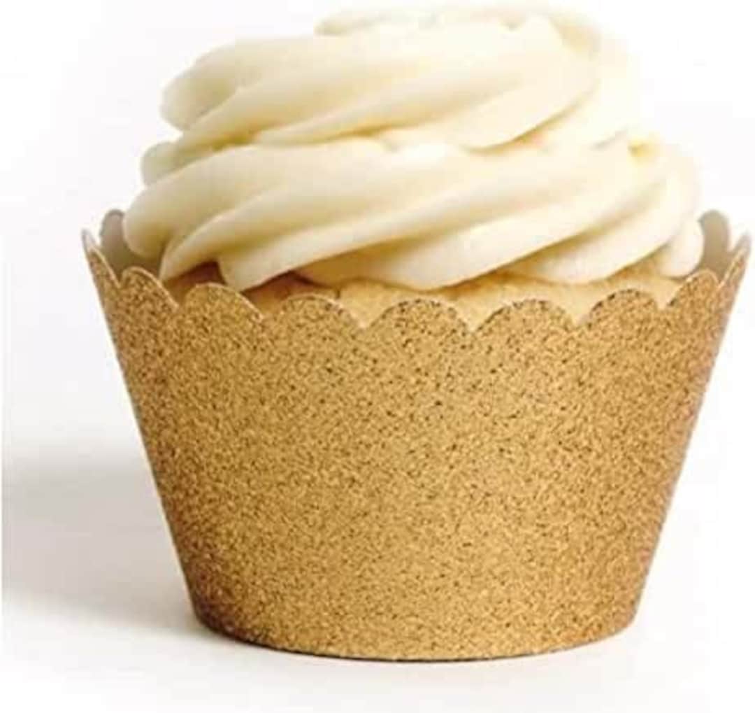 Glitter Cupcake Wrappers, Cupcake Holders, Party Cupcake Wrappers ...