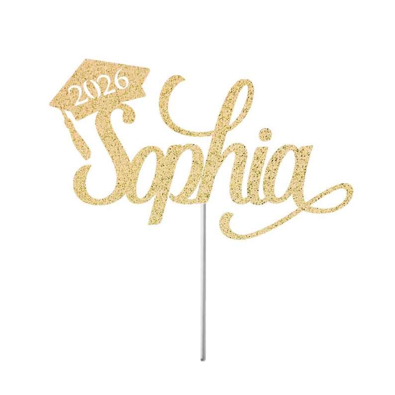 Personalized Name Graduation Custom Cake Topper, Grad Party, Class of ...