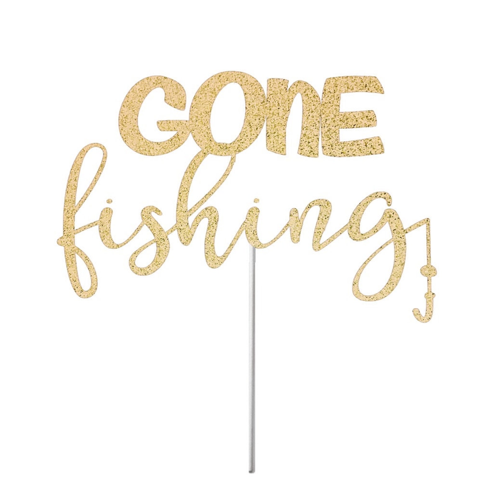 Gone Fishing Cake Topper, Fishing Topper, Sport Fishing Topper ...