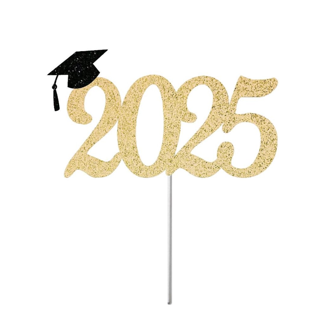 2025 Graduation Cake Topper, Grad Party Topper, Class of 2025, High ...