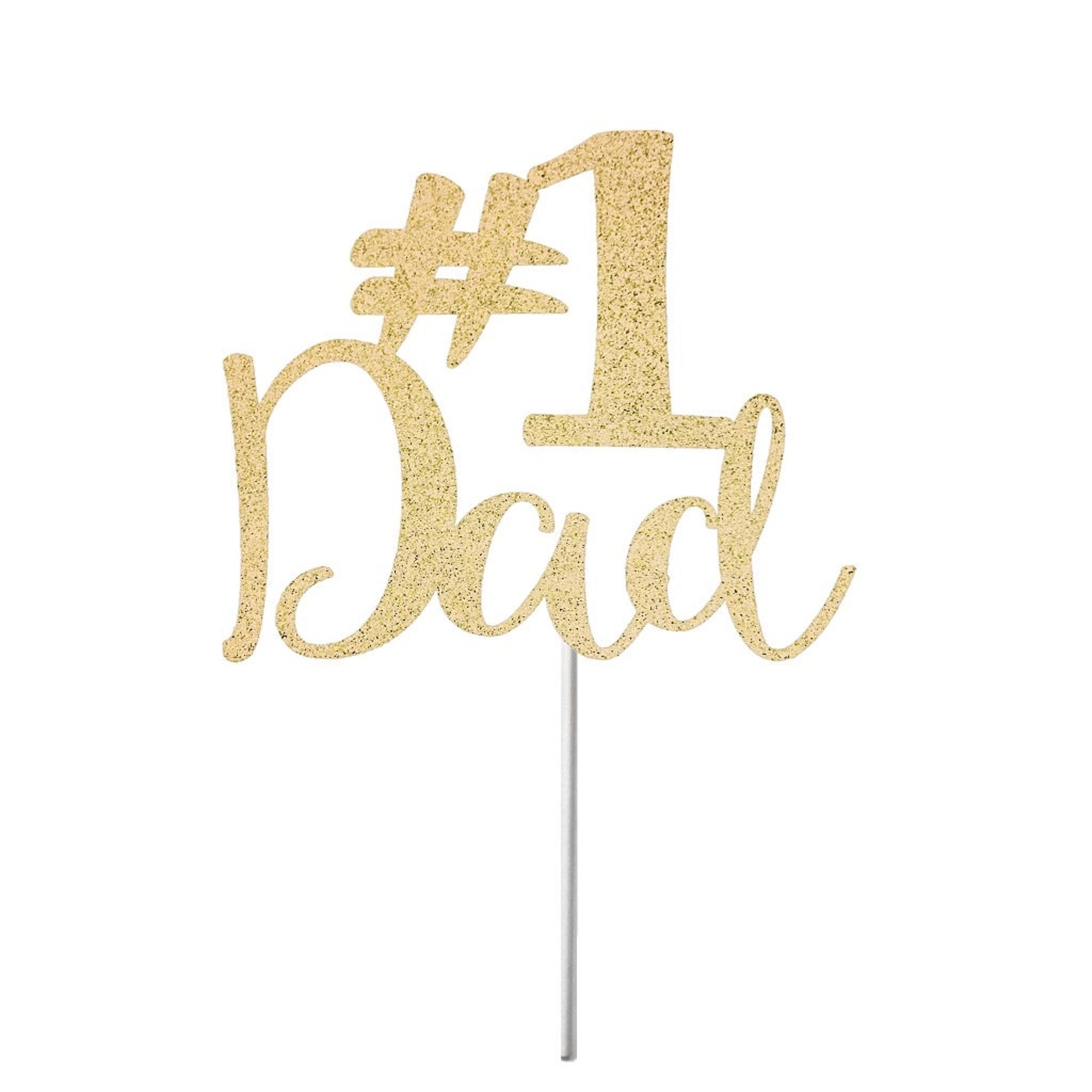Number 1 Dad Cake Topper Dad Birthday Topper Grandfather - Etsy
