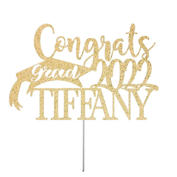 Personalized Name Graduation Custom Cake Topper Grad Party - Etsy