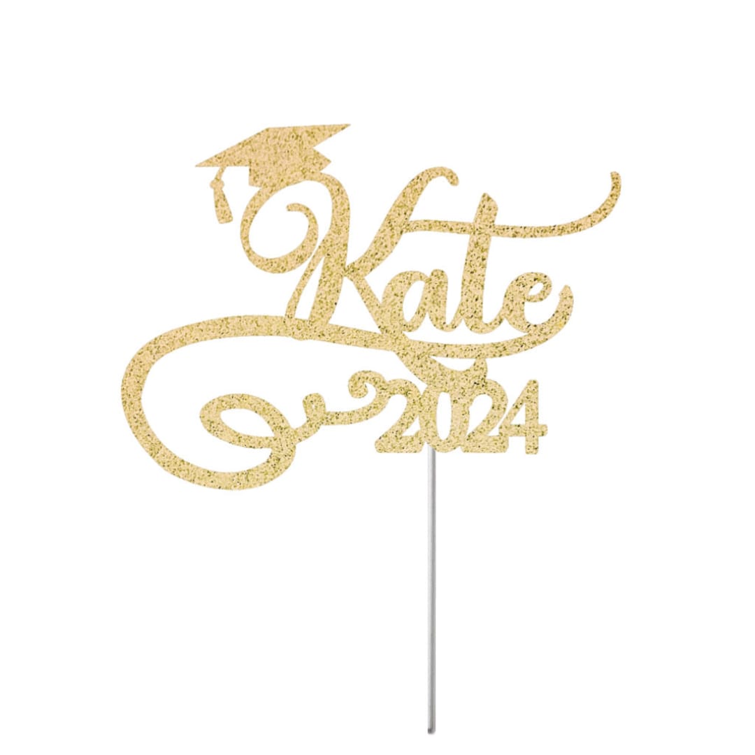 Personalized Name Graduation Custom Cake Topper, Grad Party, Class of ...