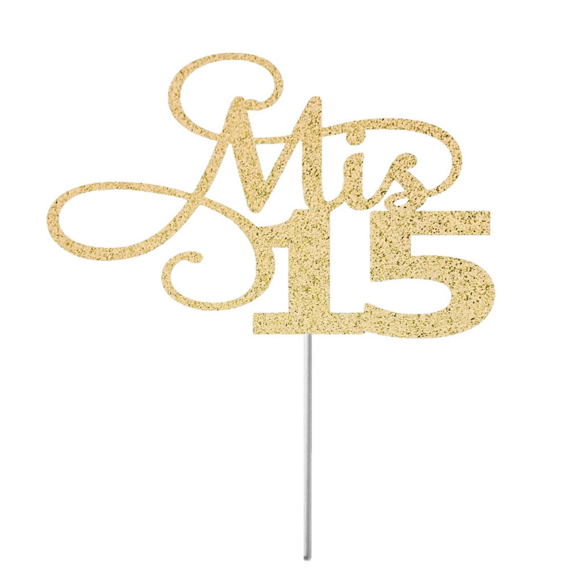 Mis 15 Cake Topper, 15th Birthday, Quinceanera Glitter Cake Topper ...