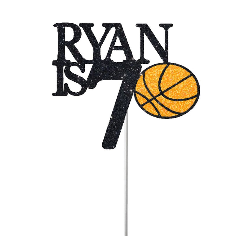 Basketball Cake Topper - Etsy
