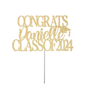 Personalized Name Graduation Custom Cake Topper, Grad Party, Class of ...