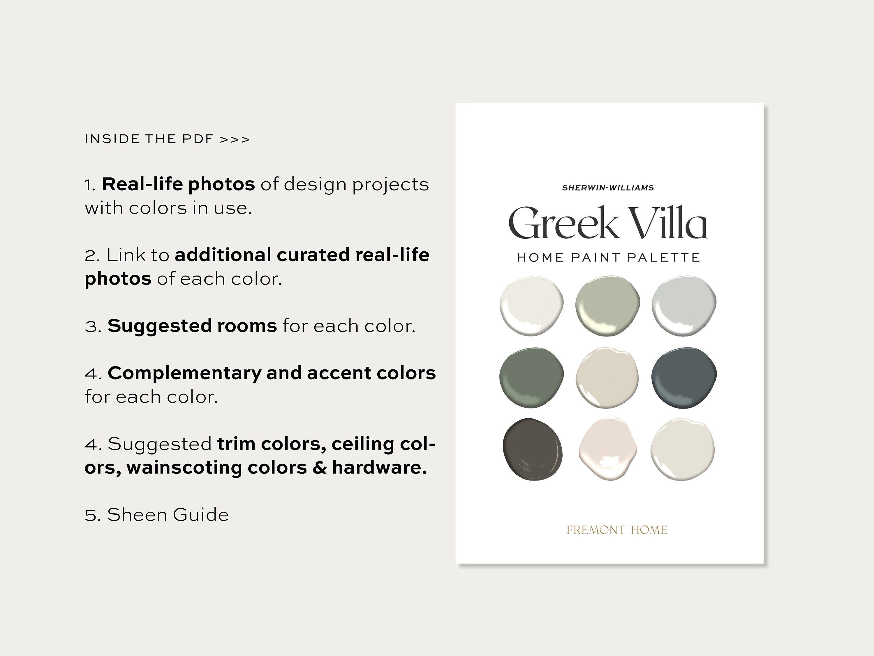 Sherwin Williams Greek Villa Color Palette, Interior Design Color ...