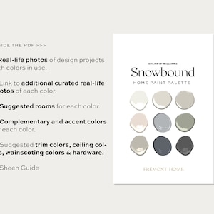 Sherwin Williams Snowbound Color Palette, Complementary Color Scheme ...