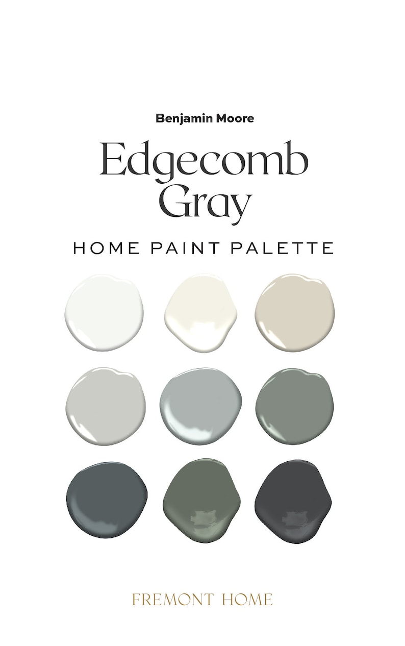 Benjamin Moore Edgecomb Gray Color Palette, Whole House Paint Colors ...