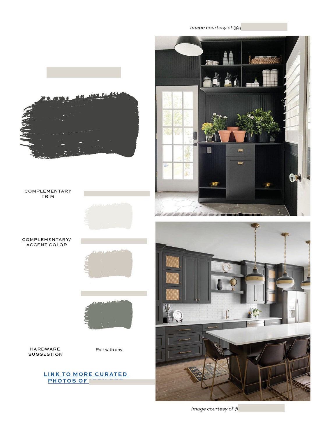 Sherwin Williams Retreat Complementary Color Palette Interior - Etsy