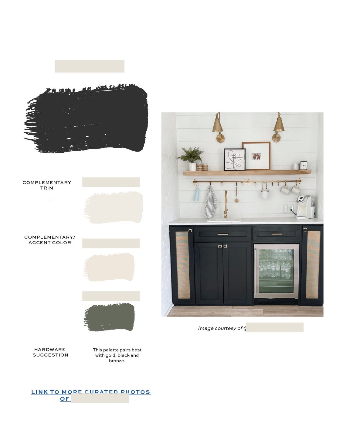 Sherwin Williams Creamy Complementary Color Palette Interior - Etsy