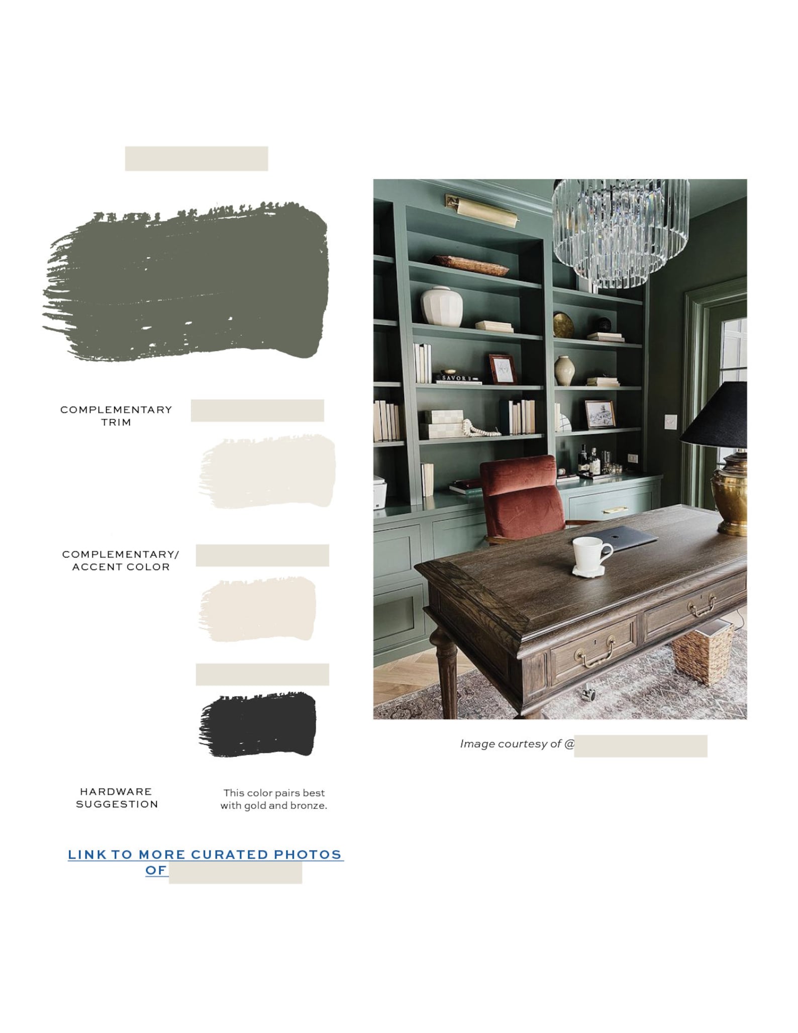 Sherwin Williams Creamy Complementary Color Palette, Interior Design ...