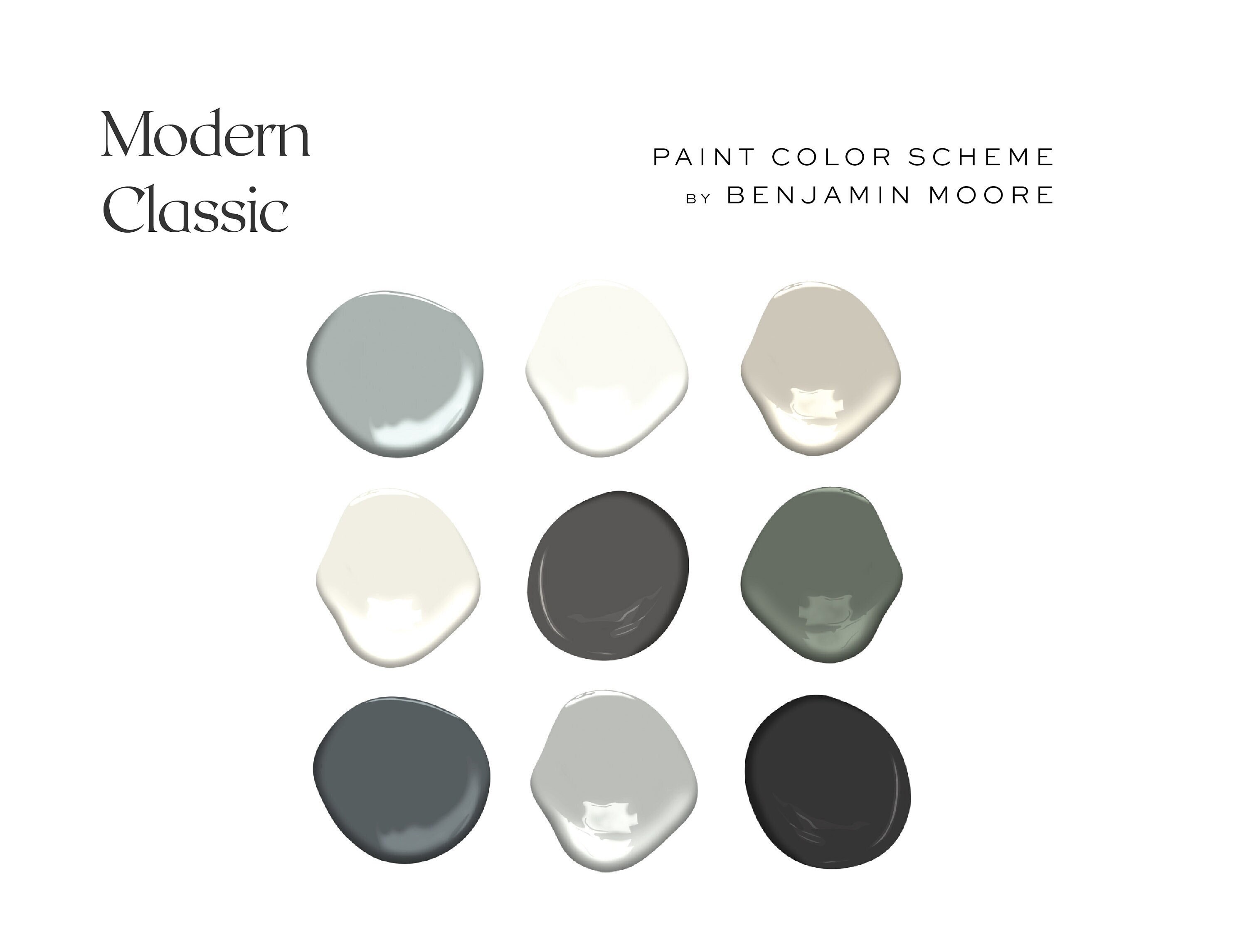 Modern Classic Home Color Palette 2022 Home Trends Interior | Etsy Canada