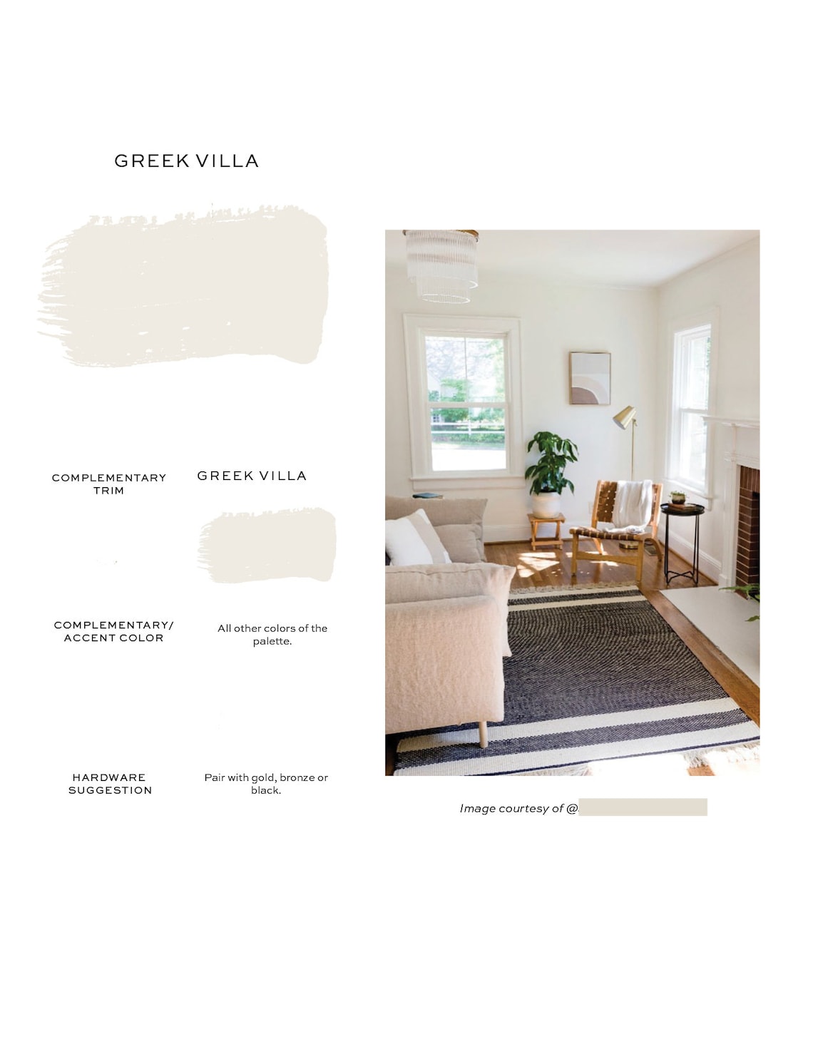 Sherwin Williams Greek Villa Color Palette Interior Design - Etsy