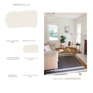 Sherwin Williams Greek Villa Color Palette Interior Design - Etsy
