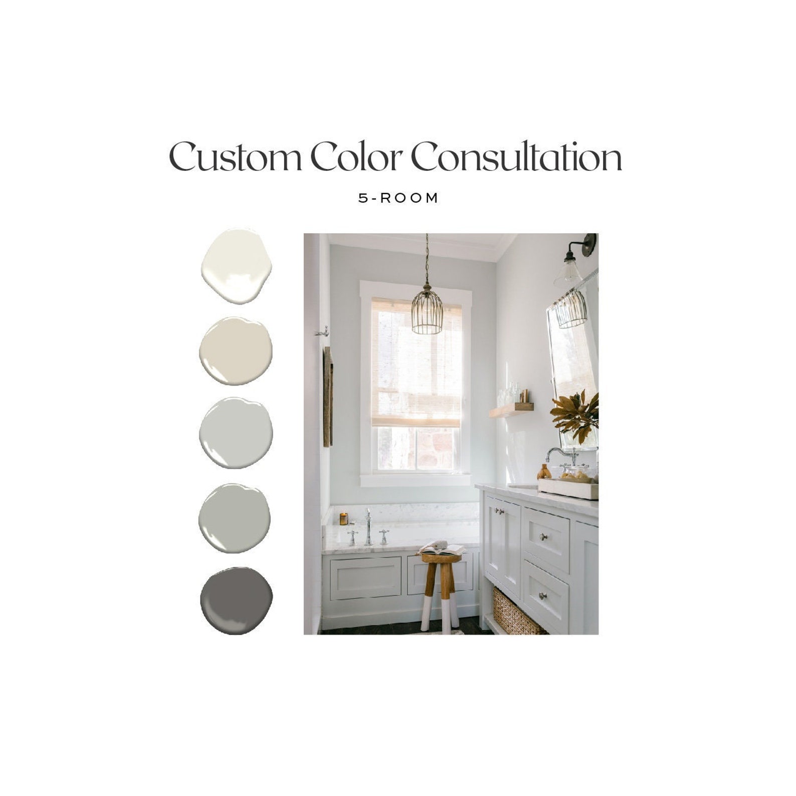 5-room Custom Paint Color E-consultation, Home Interior Paint Color ...