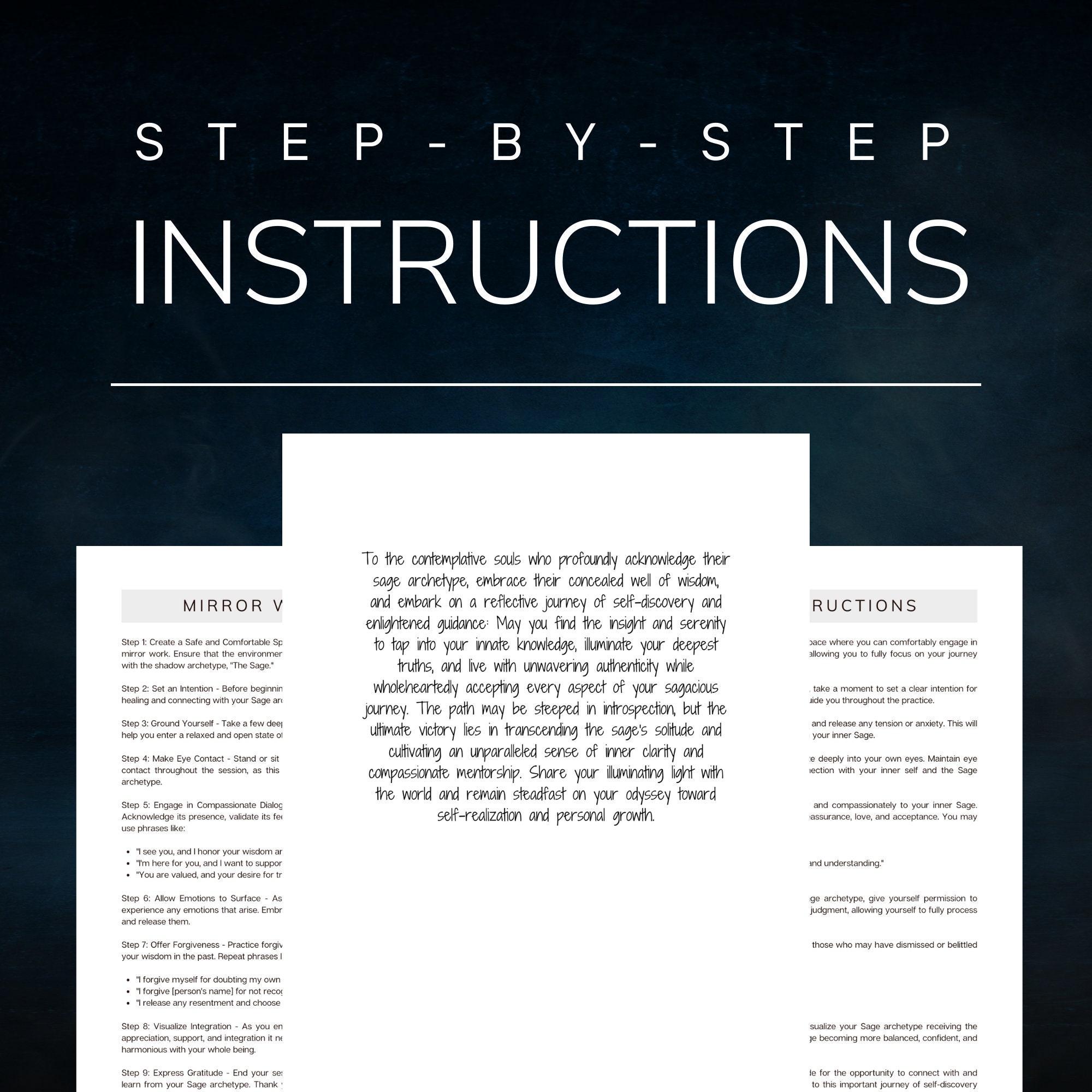 Your Sage Archetype and Legacy: A Holistic Shadow Work Mirror Exercise ...