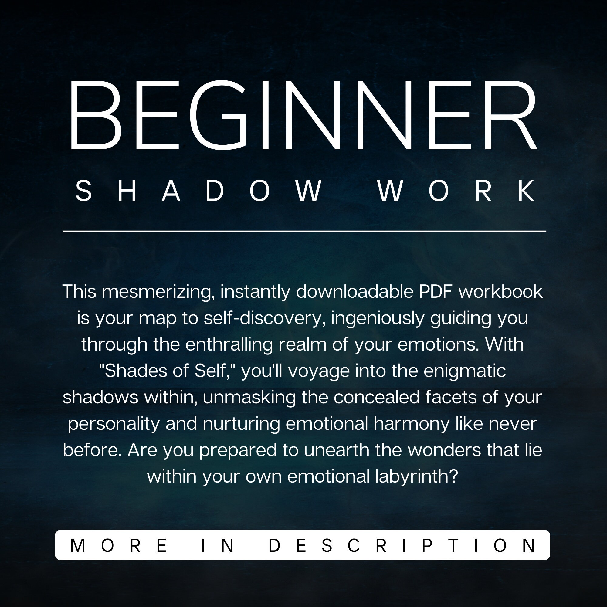 Shades of Self - A Beginner's Shadow Work Workbook for Exploring ...