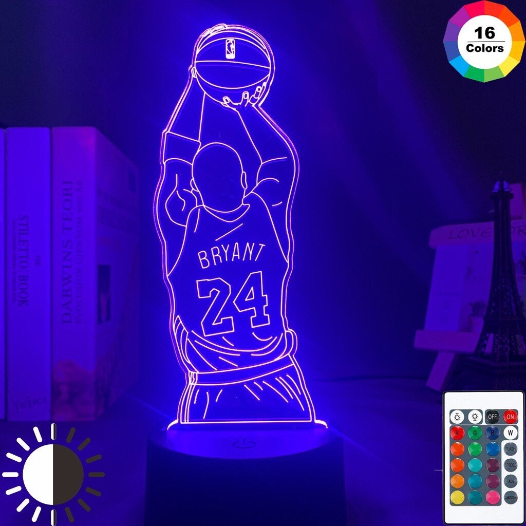 Home & Living Desk Lamps 3D Acrylic Night Light Glow Basketball/NBA ...