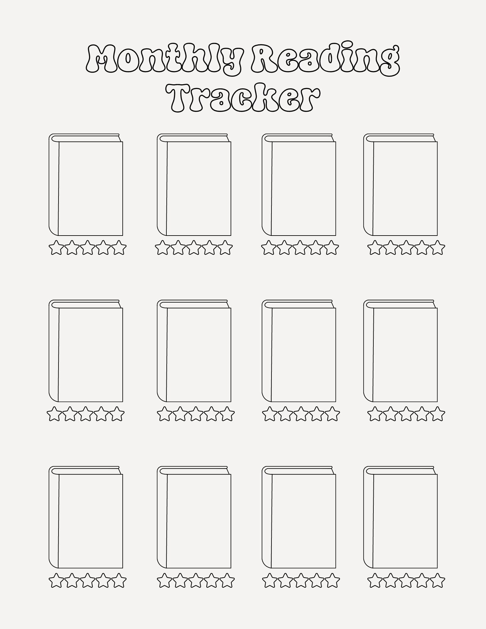 Monthly Reading Tracker , Color Sheet , Journal Sheet , PRINTABLE - Etsy