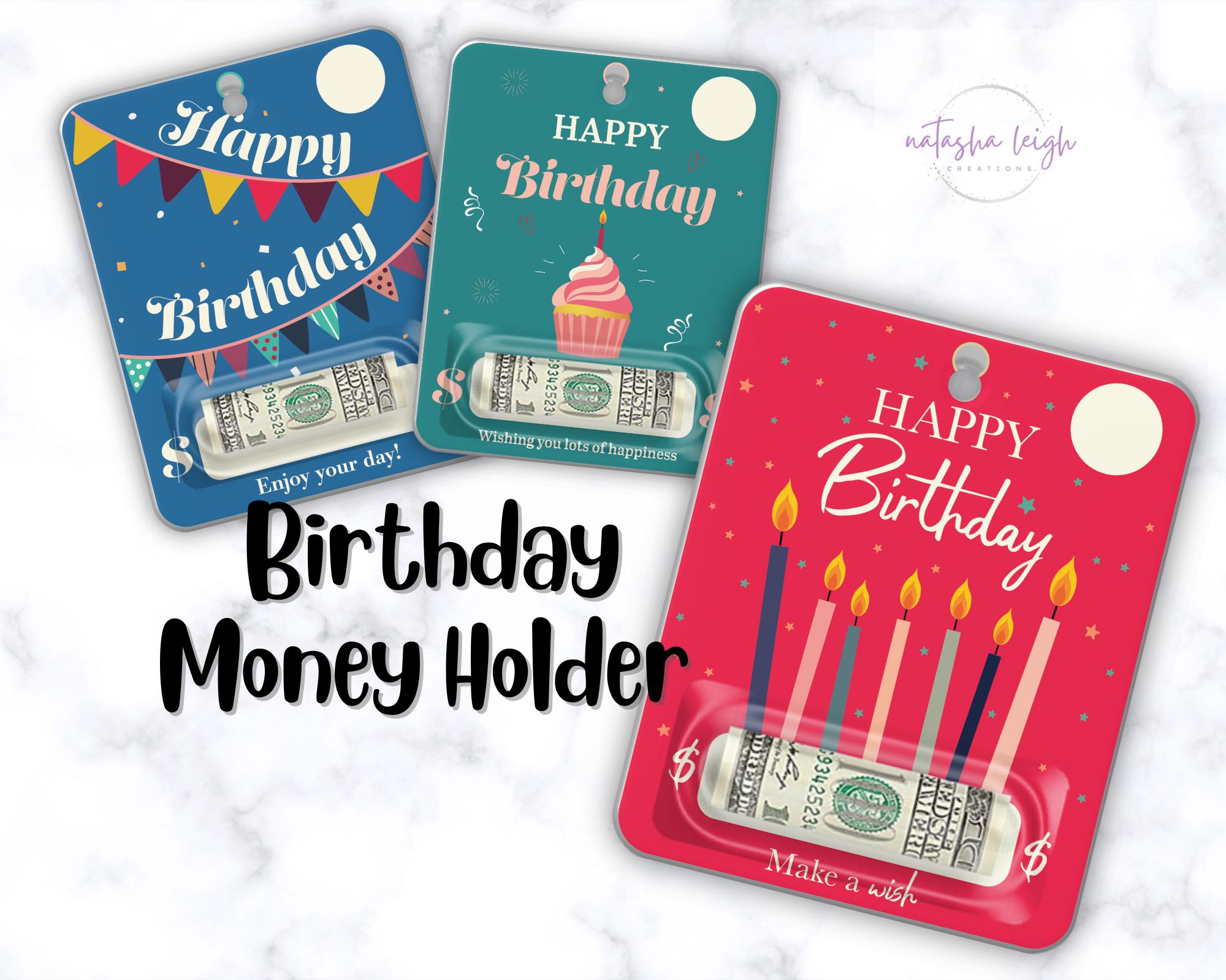 Happy Birthday Money Card Holder: Cash Gift Card - Etsy