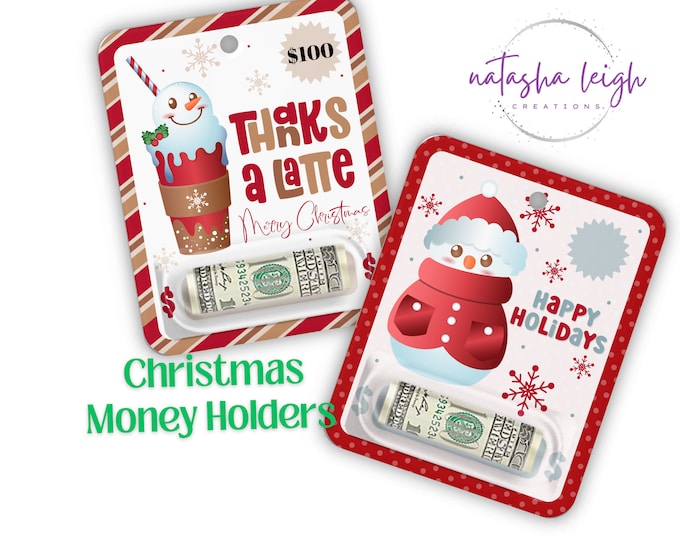 Christmas Money Holder Cards Christmas Cash Gift Holiday Cash Gift Cash ...
