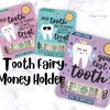 Tooth Fairy Money Holder|gift From the Tooth Fairy|girl Tooth|boy Tooth ...