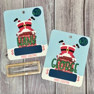 Personalized Santa Money Holder: Christmas Cash Gift Card - Etsy