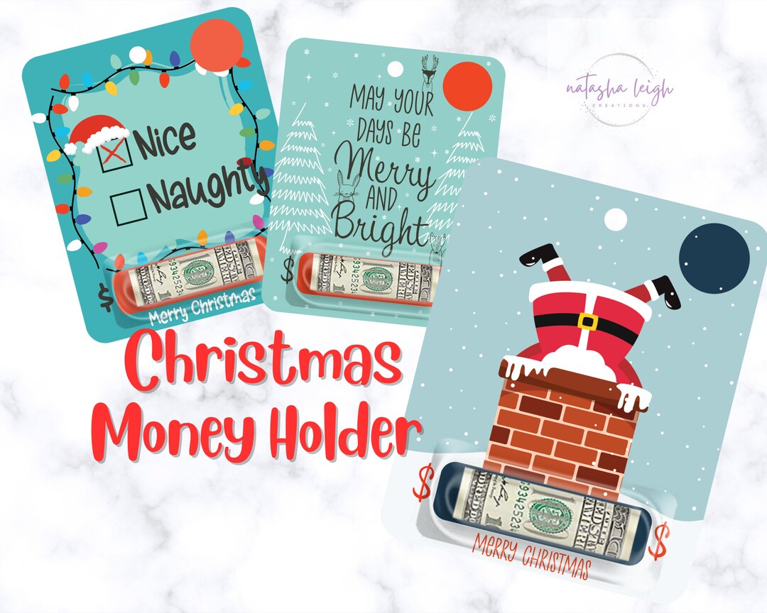 Christmas Money Holder Card: Holiday Cash Gift for Kids - Etsy