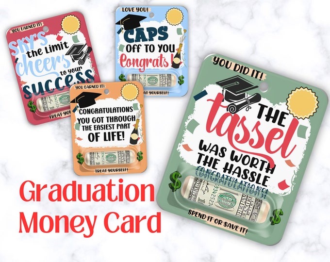 Graduation Money Card // Graduation Gift // Graduation Card // Money ...