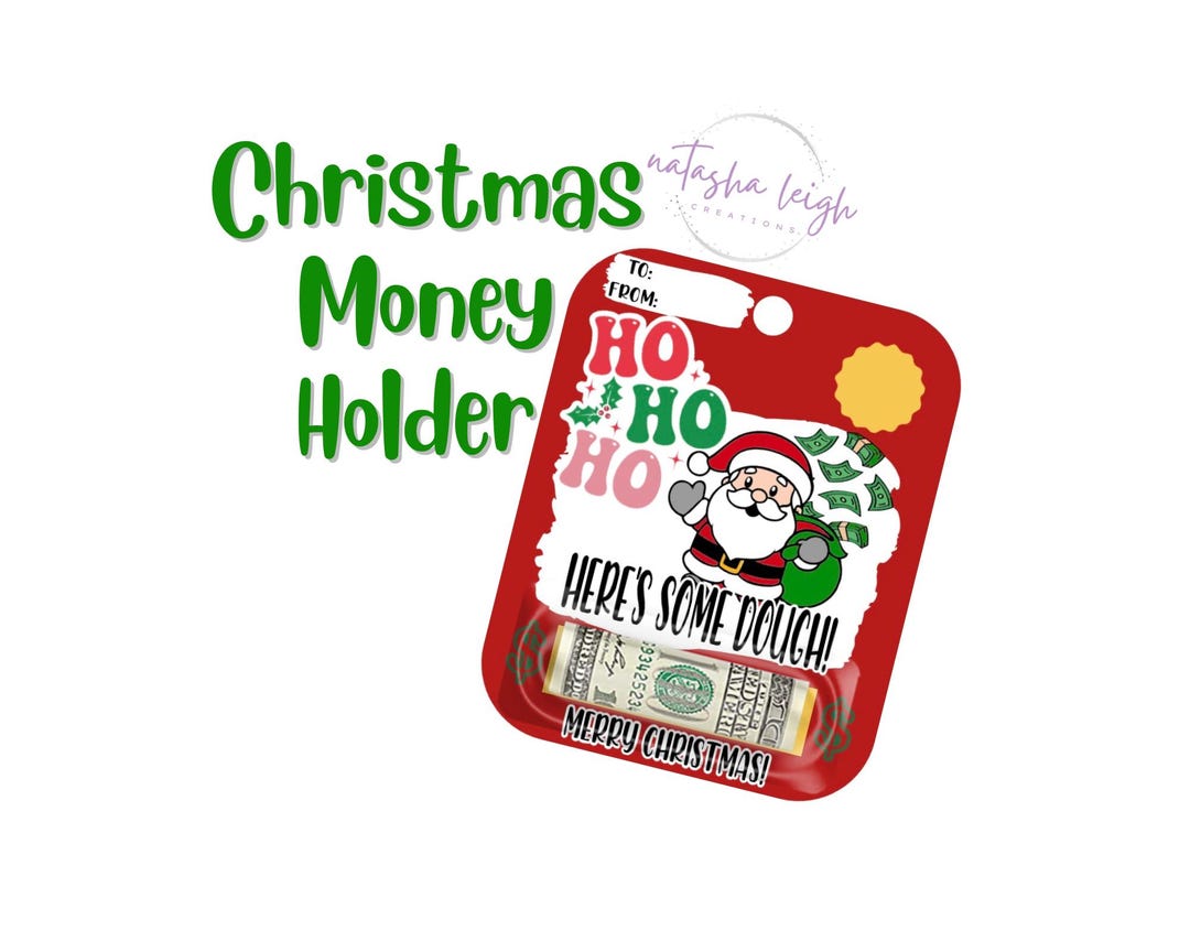 Christmas Money Holder Card: Santa Cash Gift Stocking Stuffer - Etsy
