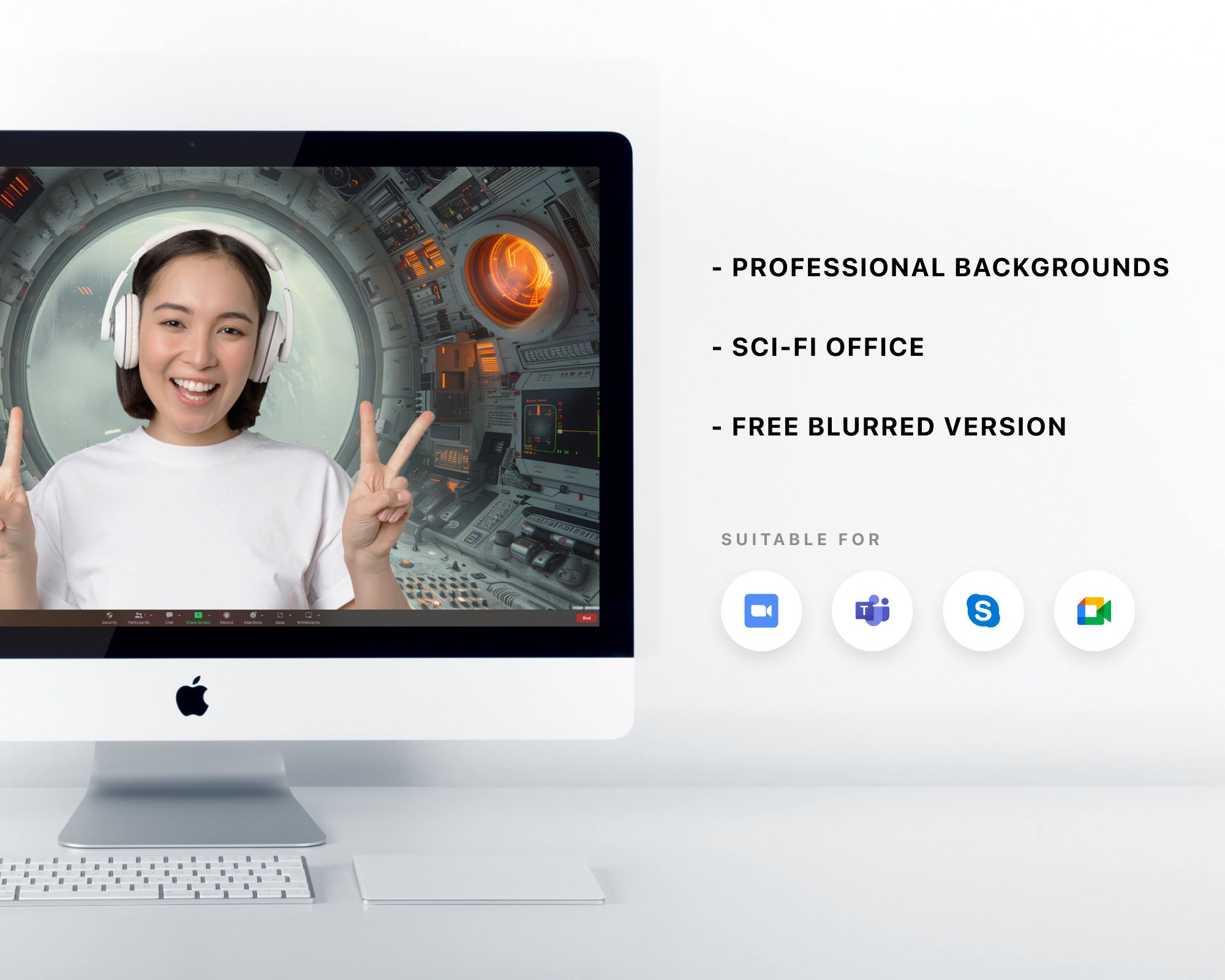 10 Zoom Backgrounds Sci-fi, Zoom Background Sci-fi Office, Zoom ...