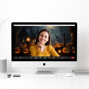 5 Halloween Zoom Backgrounds, Zoom Background Halloween, Zoom ...