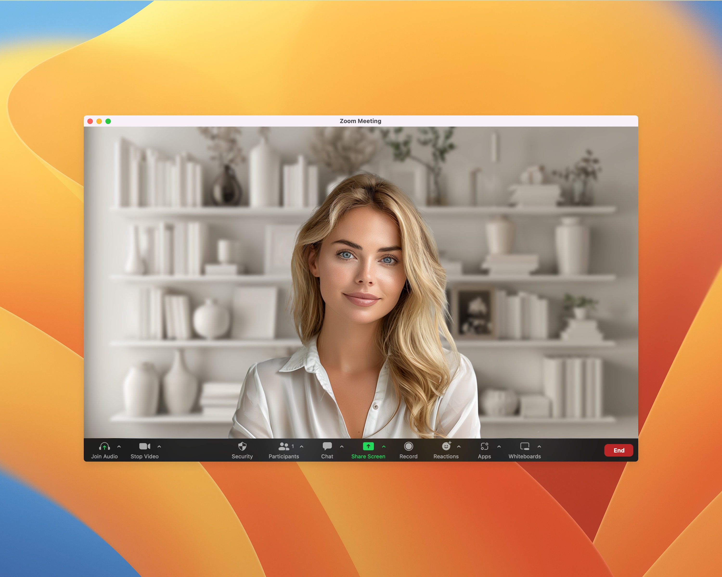 10 Modern White Shelf Zoom Backgrounds, Zoom Background Office, Book ...