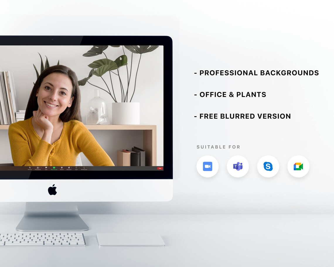 Buy 10 Zoom Backgrounds Zoom Background Office Zoom Background Online ...